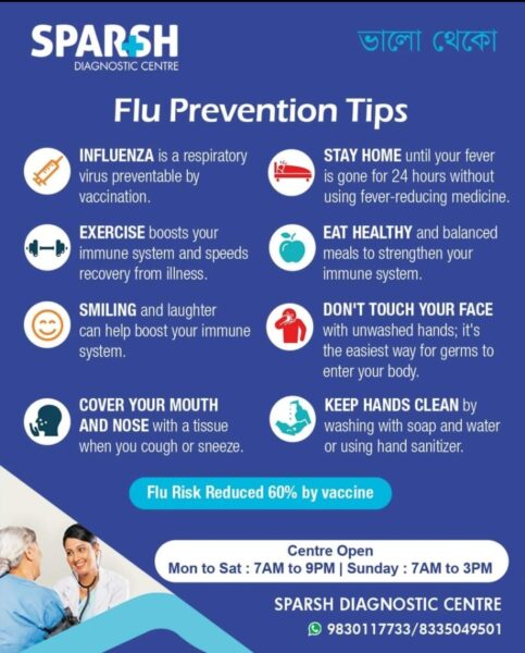 Flu Prevention Tips - Sparsh Diagnostic Center