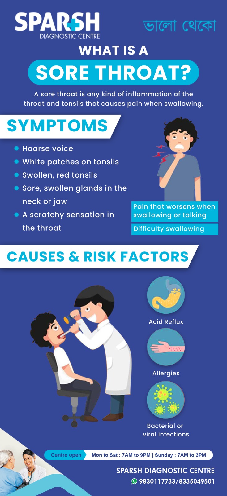 Sore Throat - Sparsh Diagnostic Center